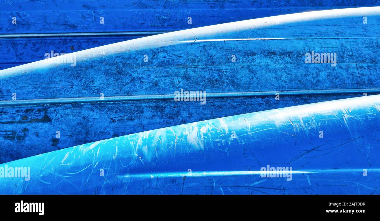 Abstract blue background from boat hulls Stock Photo - Alamy