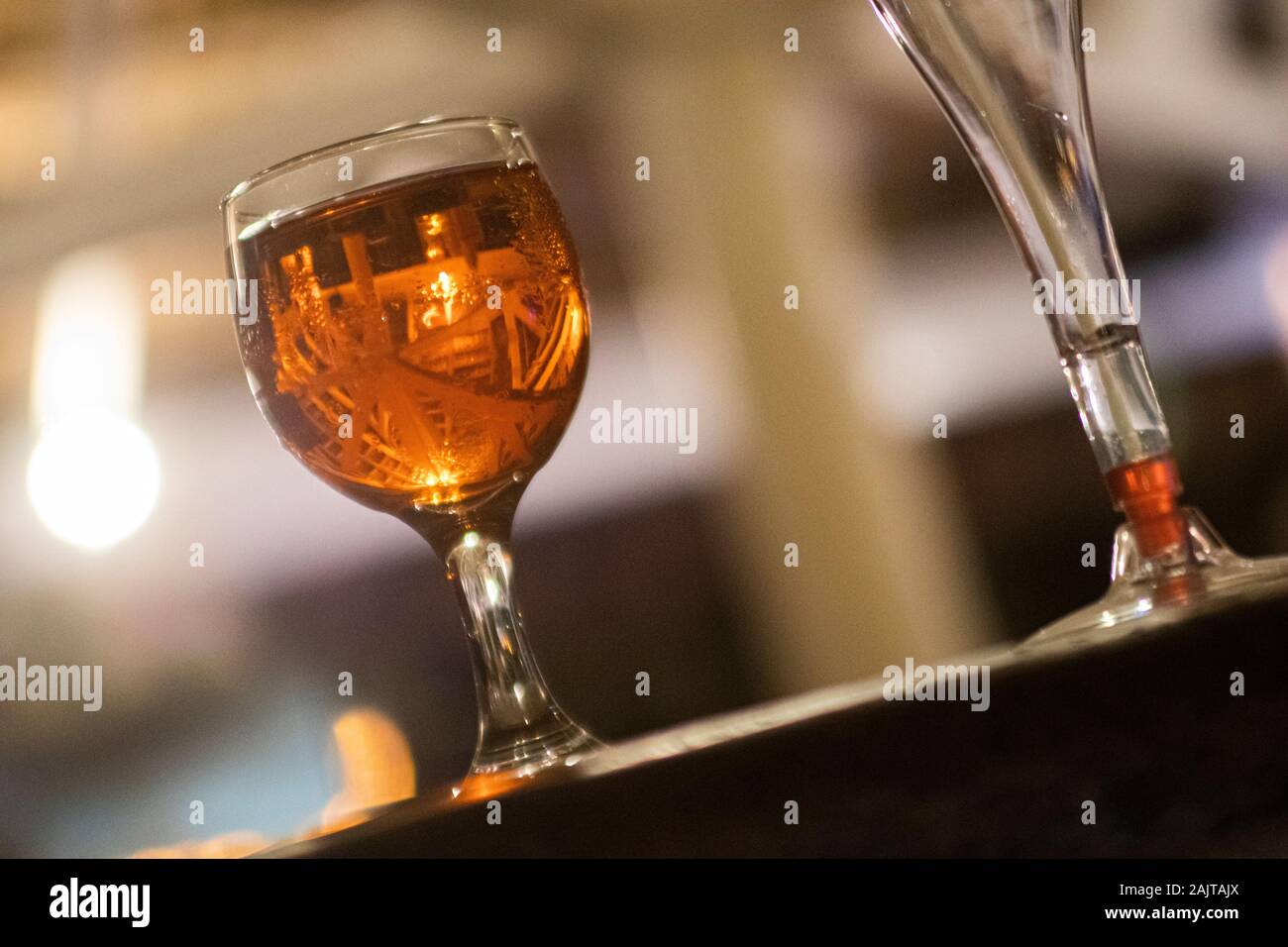 Drink rhum glass Stock Photo - Alamy