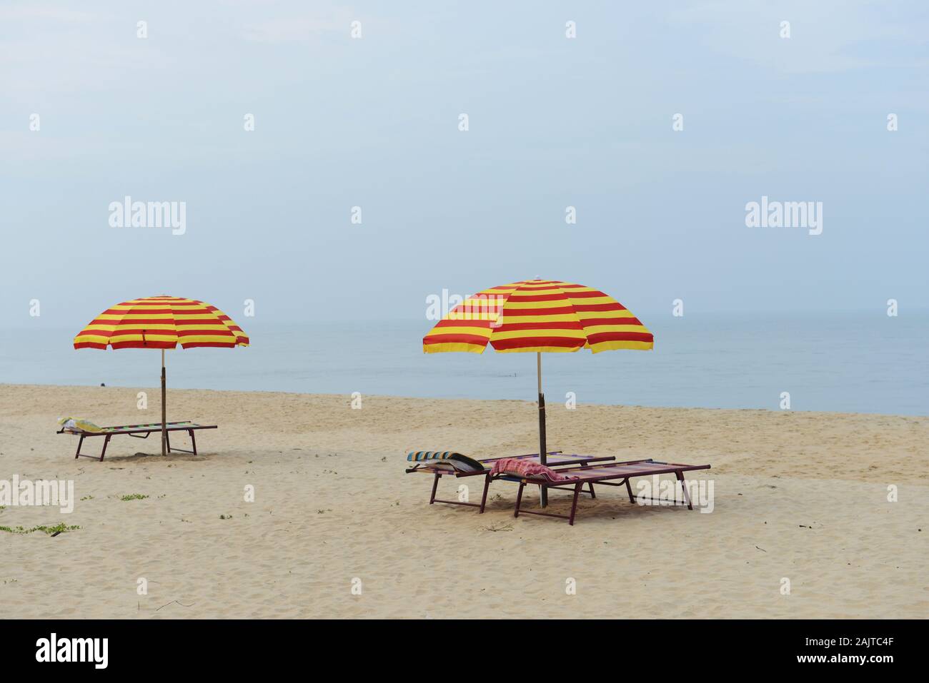 The beautiful Marari beach in Kerela, India Stock Photo - Alamy