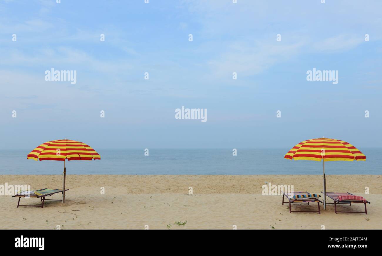 The beautiful Marari beach in Kerela, India Stock Photo - Alamy