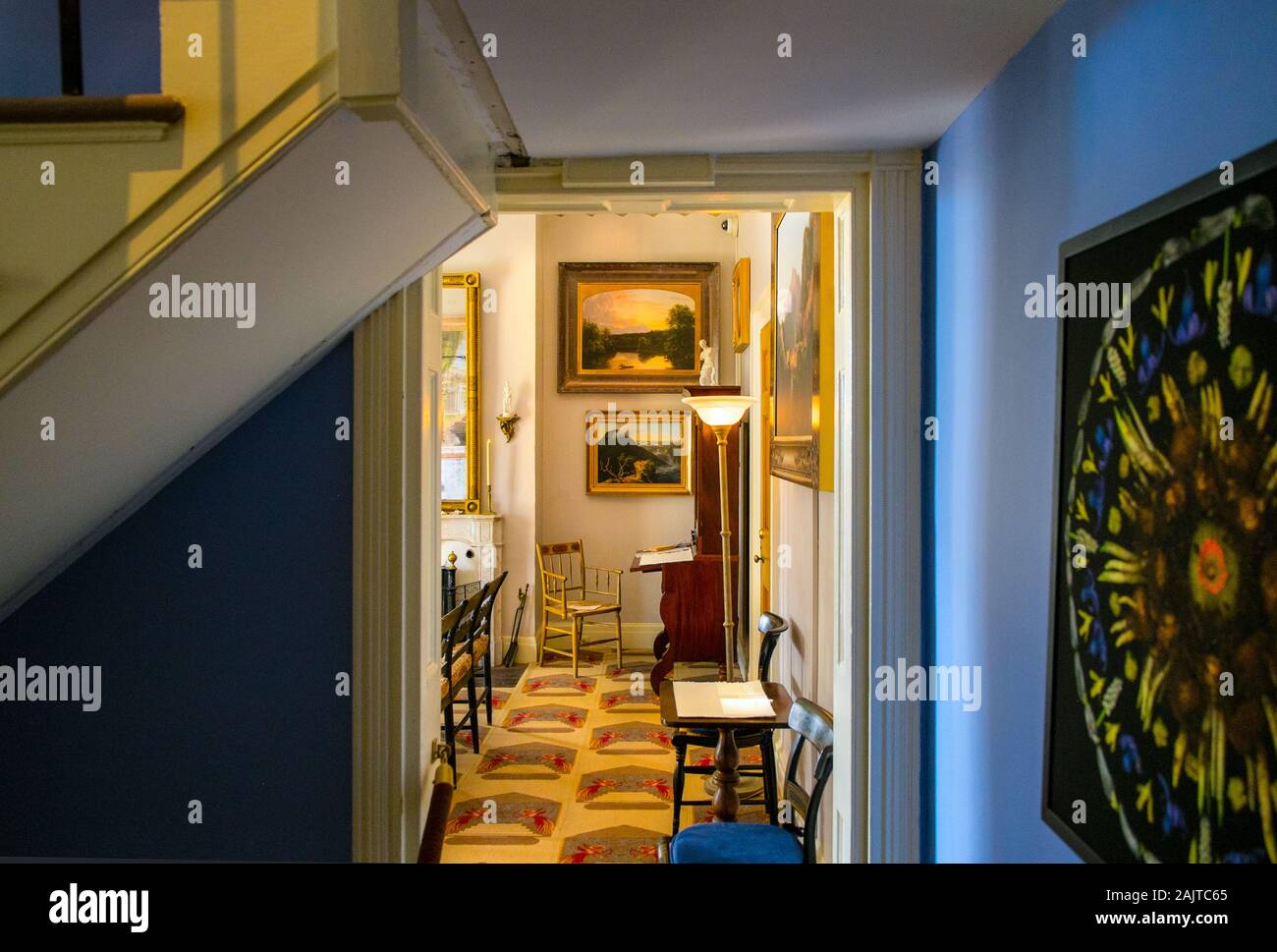 Home of the painter Thomas Cole, Catskill, New York, USA Stock Photo ...