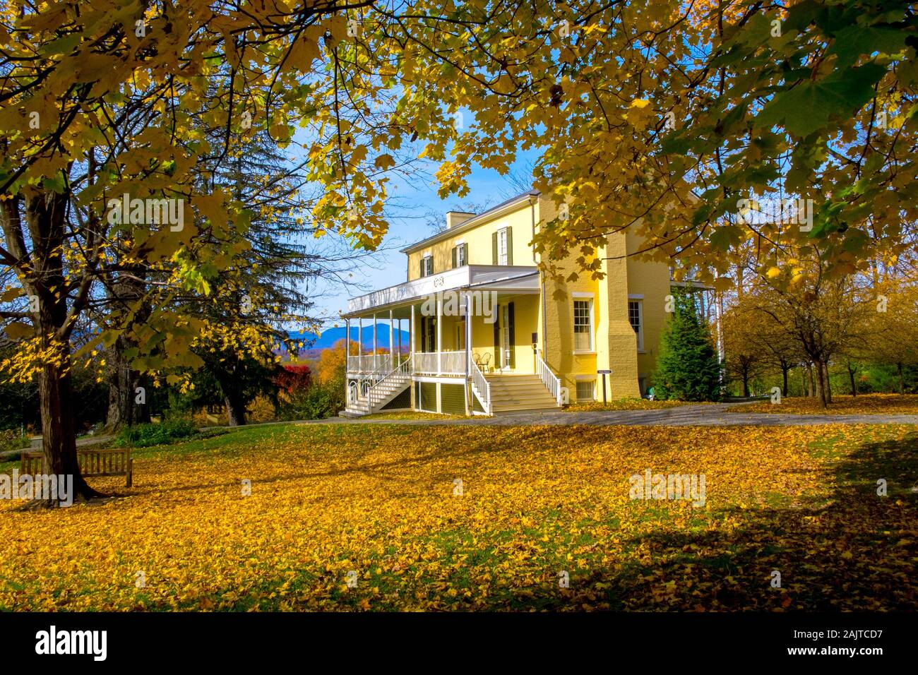 Home of the painter Thomas Cole, Catskill, New York, USA Stock Photo ...