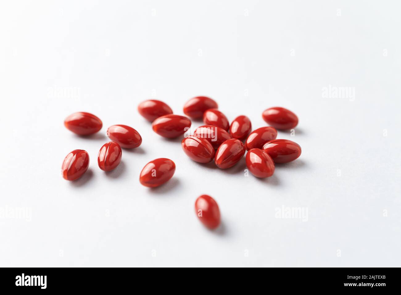 Beta-Carotene tablets. Antioxidants. Concept for a healthy dietary ...