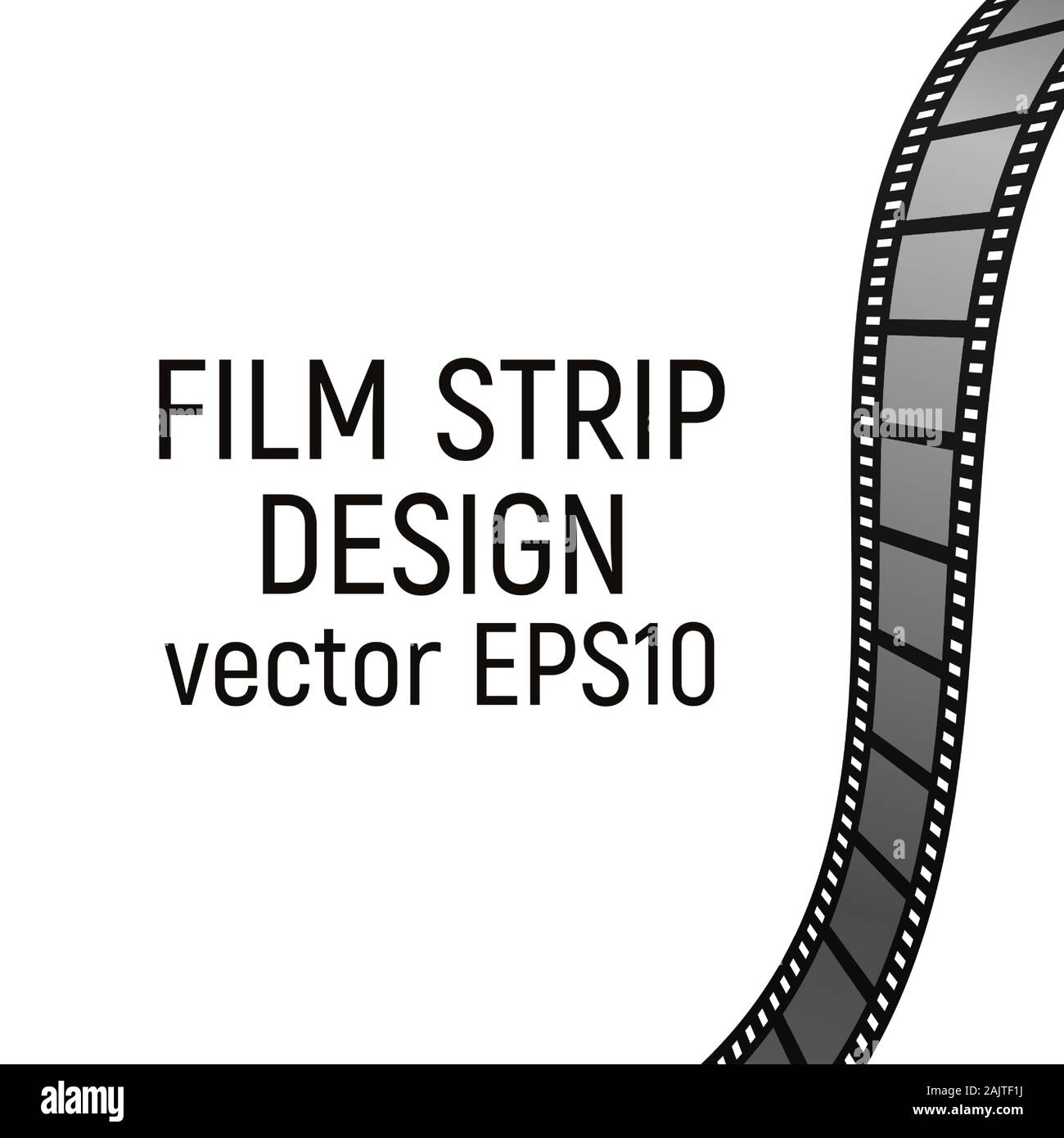 Filmstrip design. Vector illustration. Cinema production Film strip ...