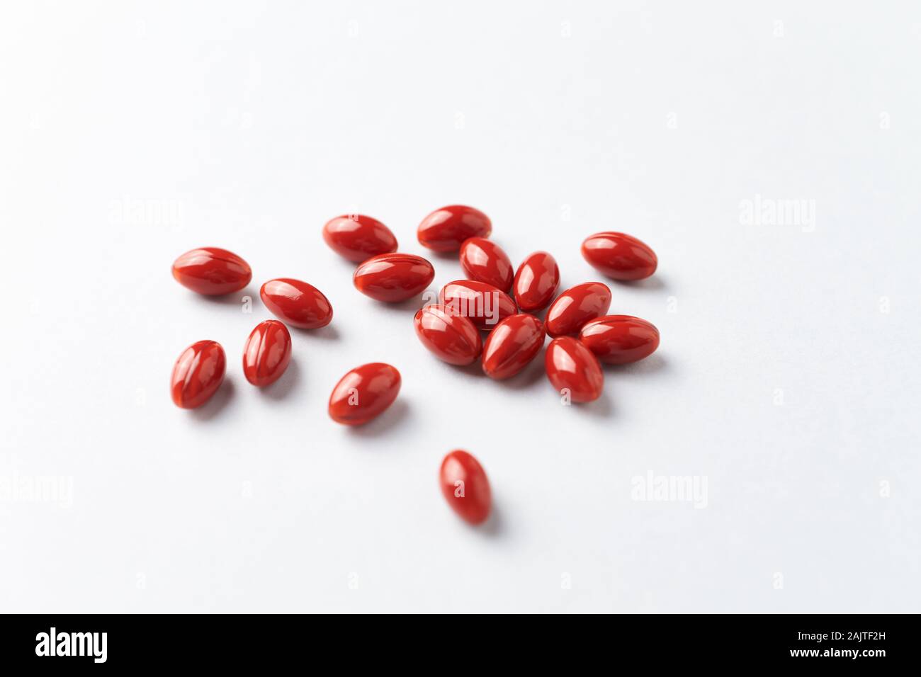 Beta-Carotene tablets. Antioxidants. Concept for a healthy dietary ...