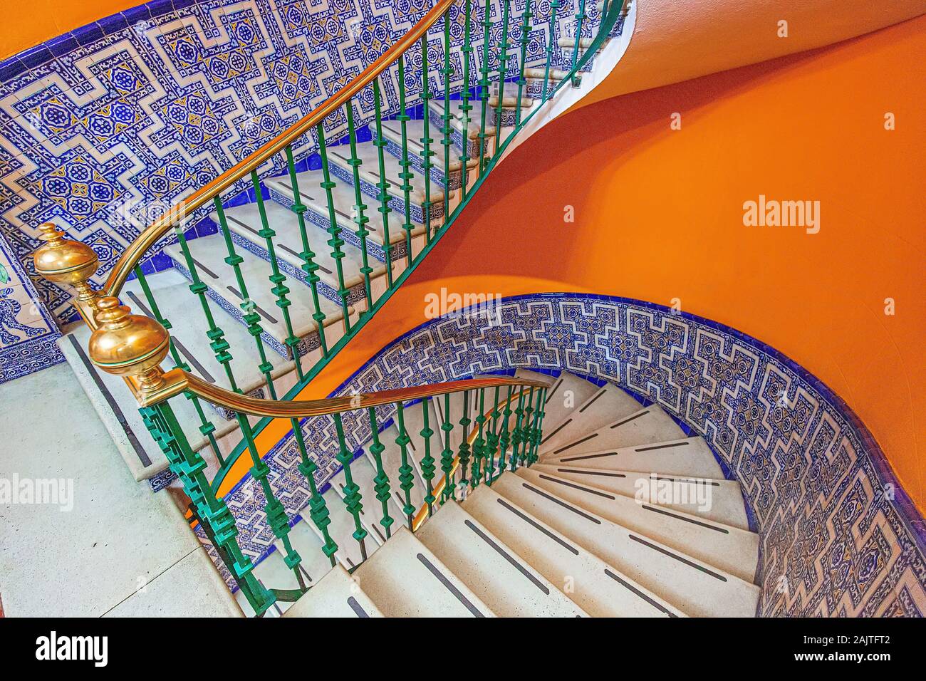 Spanish Mexican Interior Style Stairs