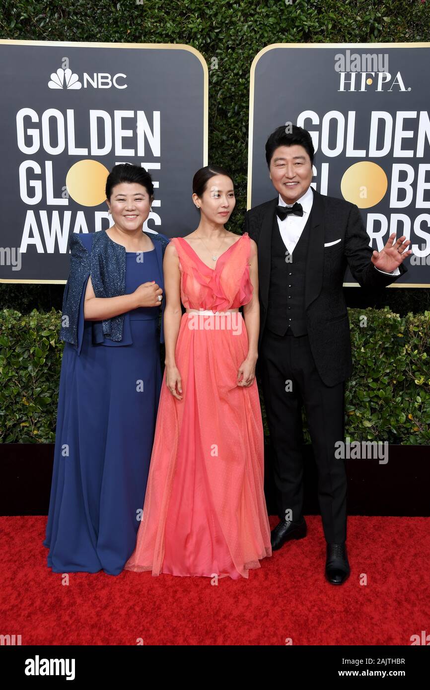 Los Angeles, California, USA. 05th Jan, 2020. Lee Jeong-eun, Cho Yeo ...