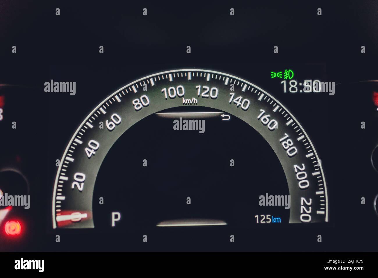 Speedometer lit up hi-res stock photography and images - Alamy