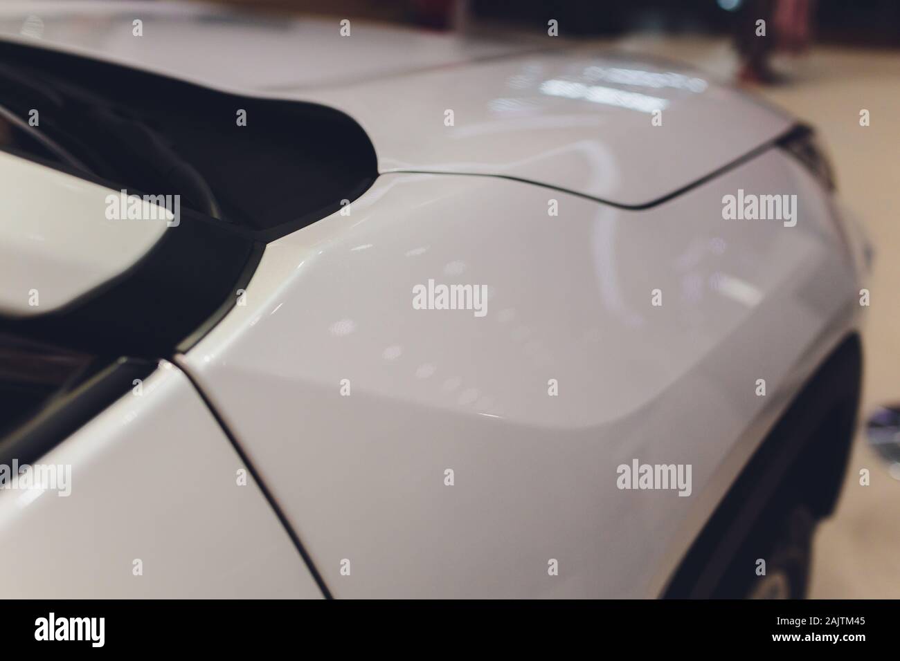 modern car design. close-up. bending lines avto Stock Photo - Alamy