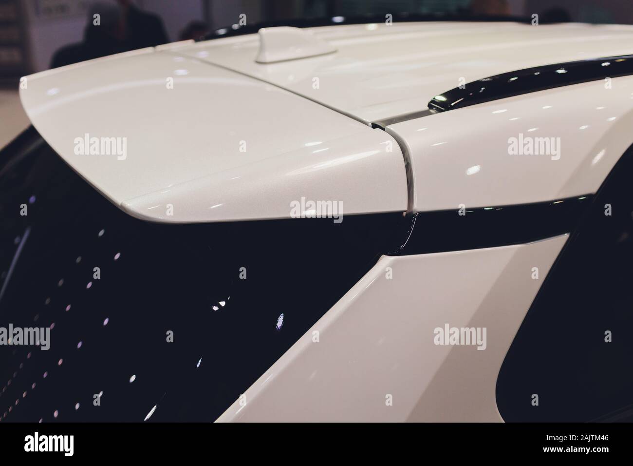 modern car design. close-up. bending lines avto Stock Photo - Alamy