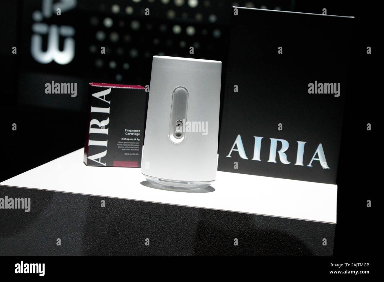 Las Vegas, United States. 05th Jan, 2020. The AIRIA in-home scent ...