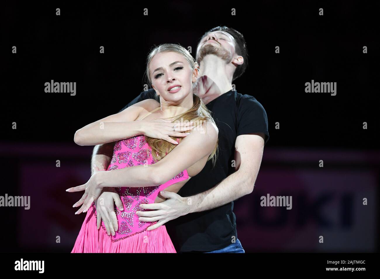 Alexandra STEPANOVA & Ivan BUKIN from Russia, during the Bolzano ...