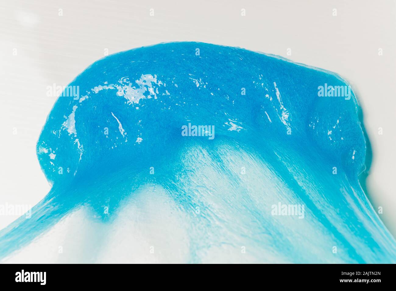 Kid Playing Hand Made Toy Called Slime Alien drool Shell mussel Stock ...