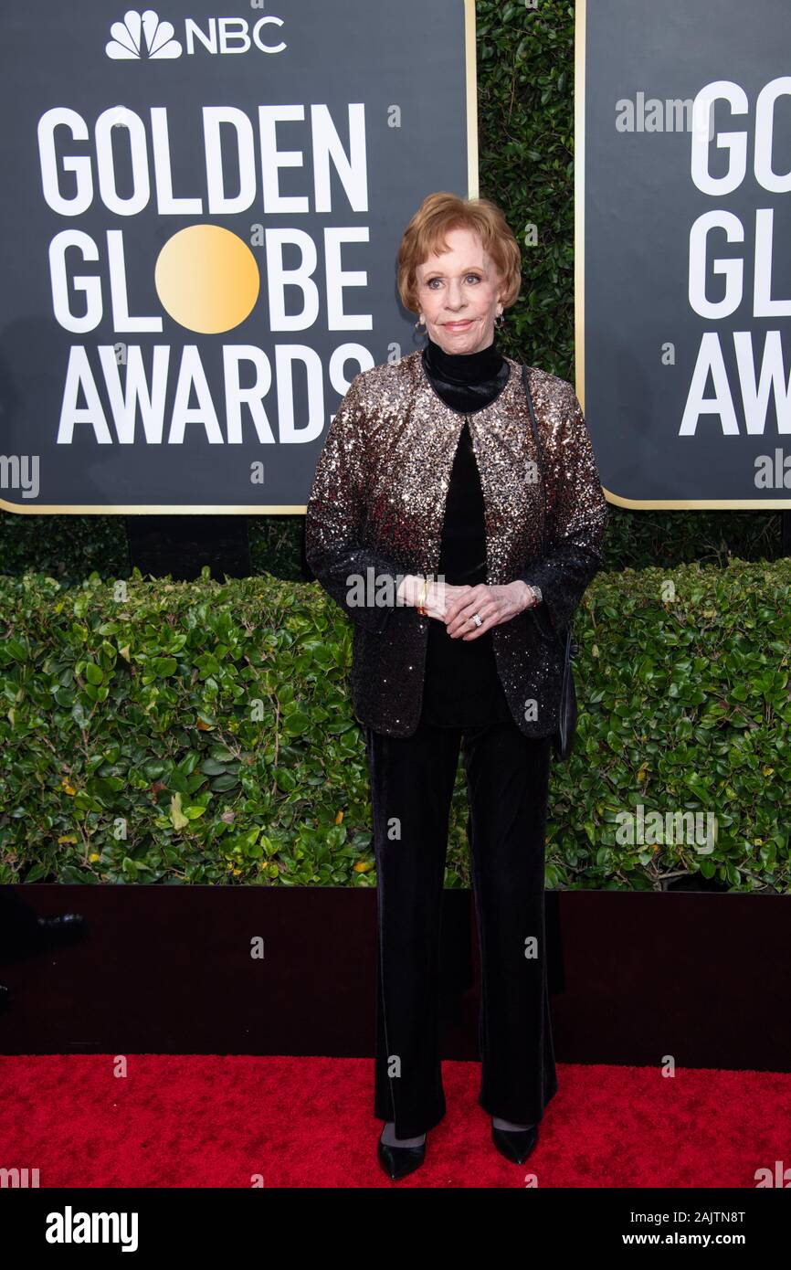 05 January 2020 - Beverly Hills, California - Carol Burnett. 77th Annual Golden Globe Awards ...