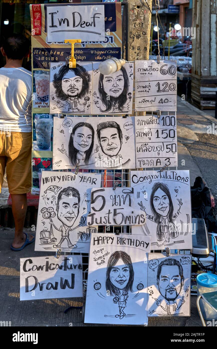 Caricature artist, street artist Stock Photo - Alamy
