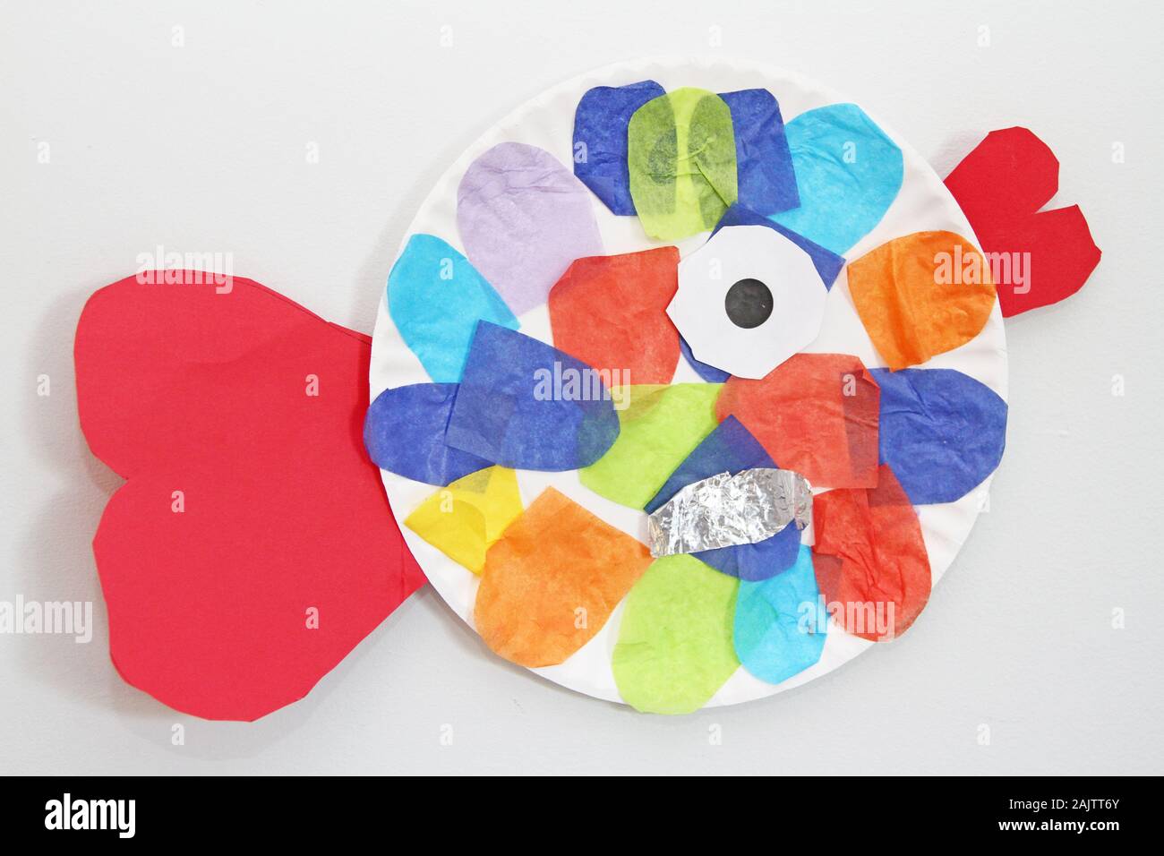 Creation of a fish design using paper Stock Photo - Alamy