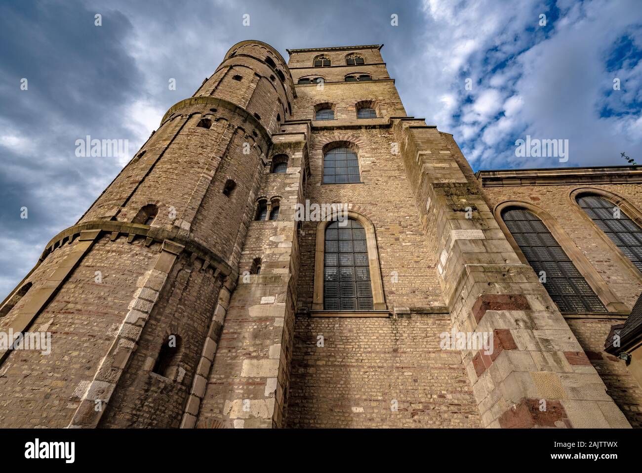 TRIER, GERMANY - SEPTEMBER 22: This is the architecture of St Peter's ...
