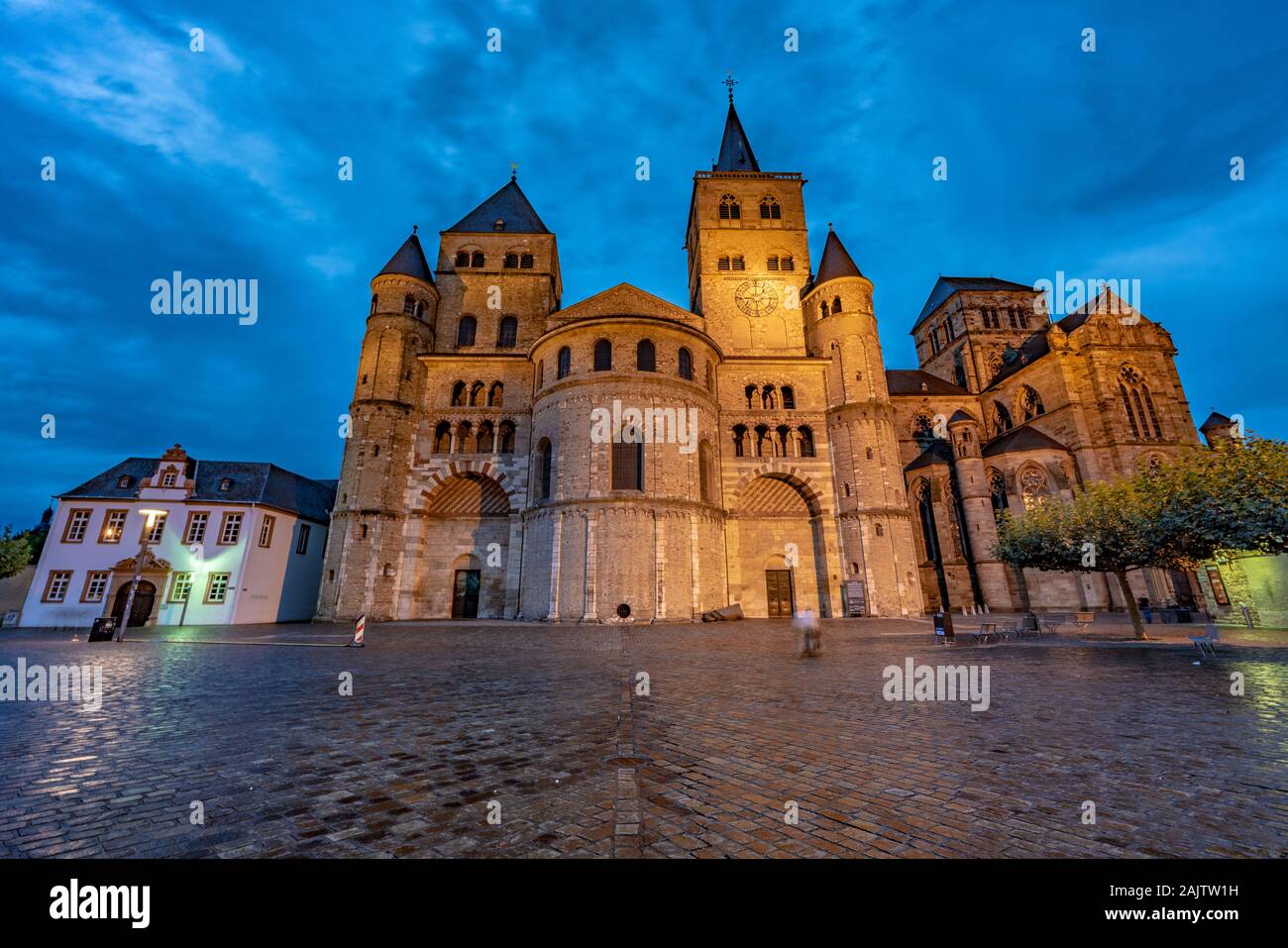 TRIER, GERMANY - SEPTEMBER 22: This is an evening view of Trier ...