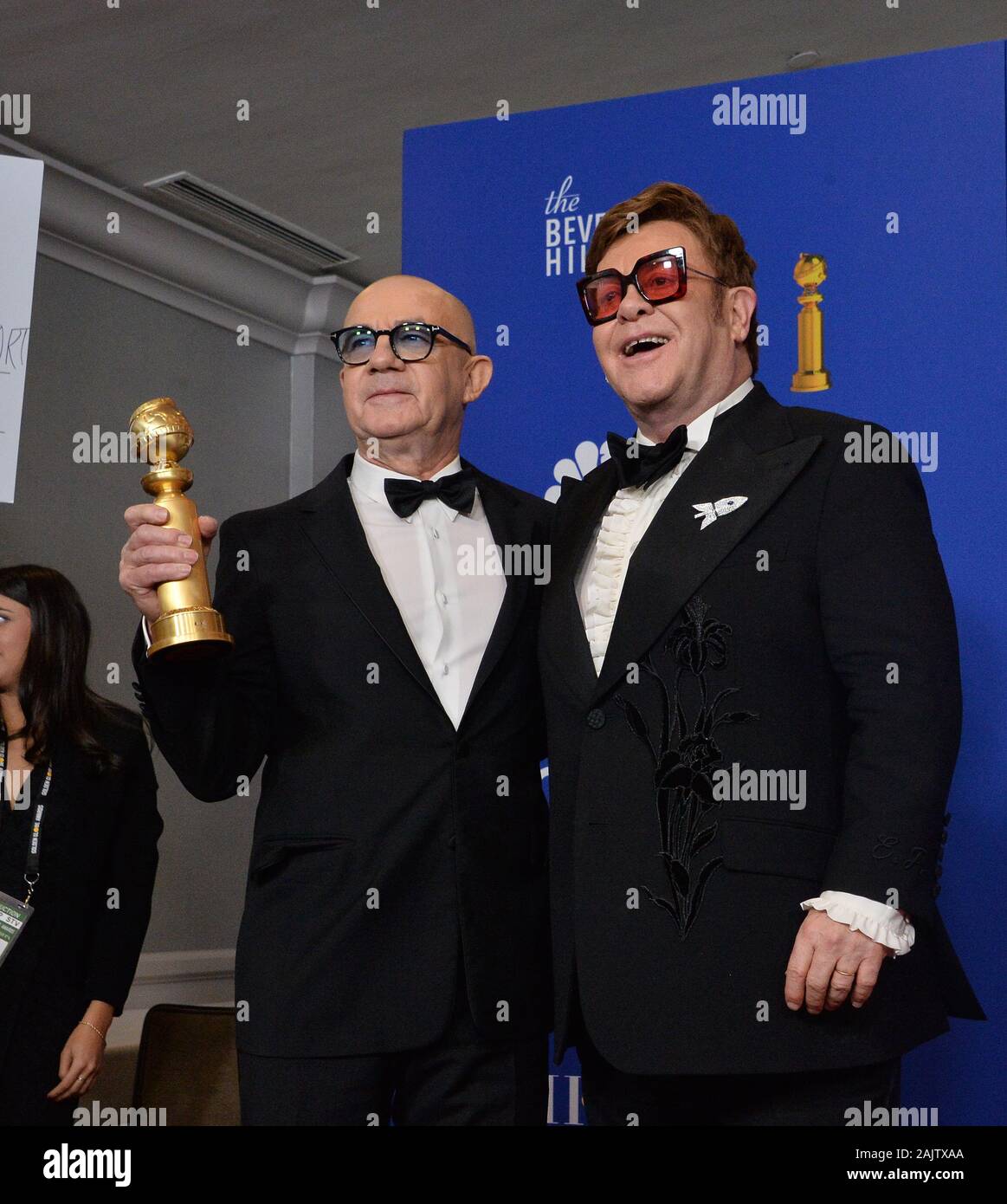 Beverly Hills, United States. 05th Jan, 2020. Bernie Taupin (L) and ...