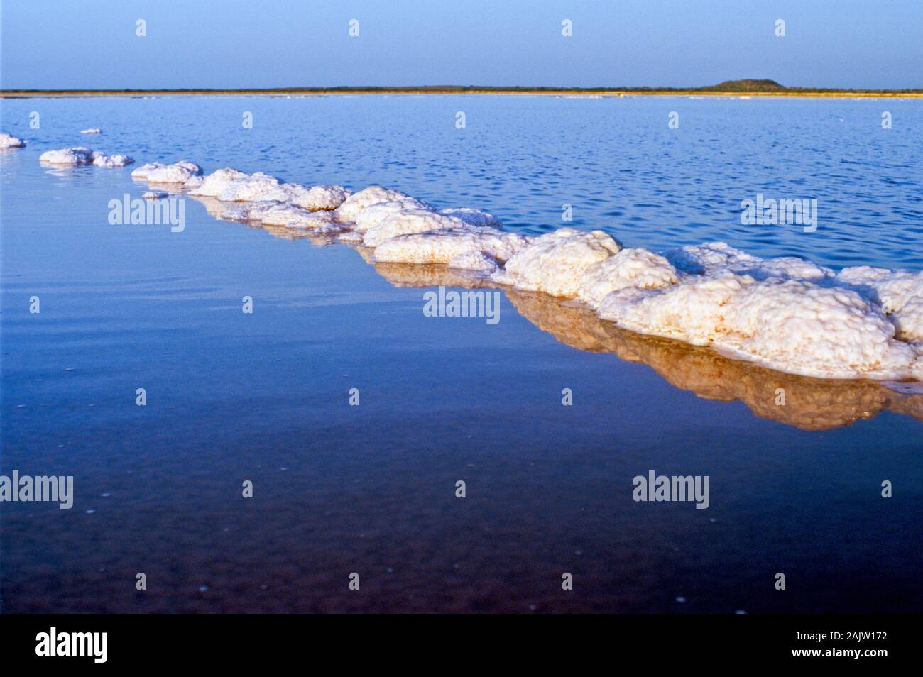 Big artificial basins are created to let the water condense Stock Photo ...