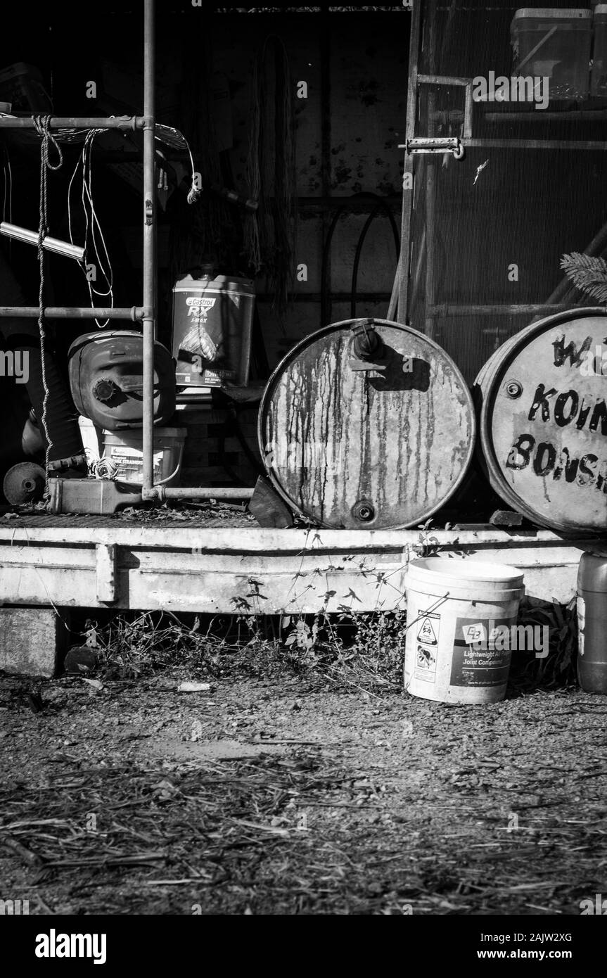 Farm Chemical Shed Stock Photo - Alamy