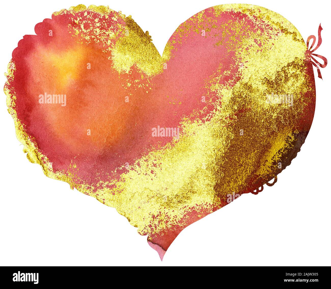 Painted gold red paint Cut Out Stock Images & Pictures - Alamy