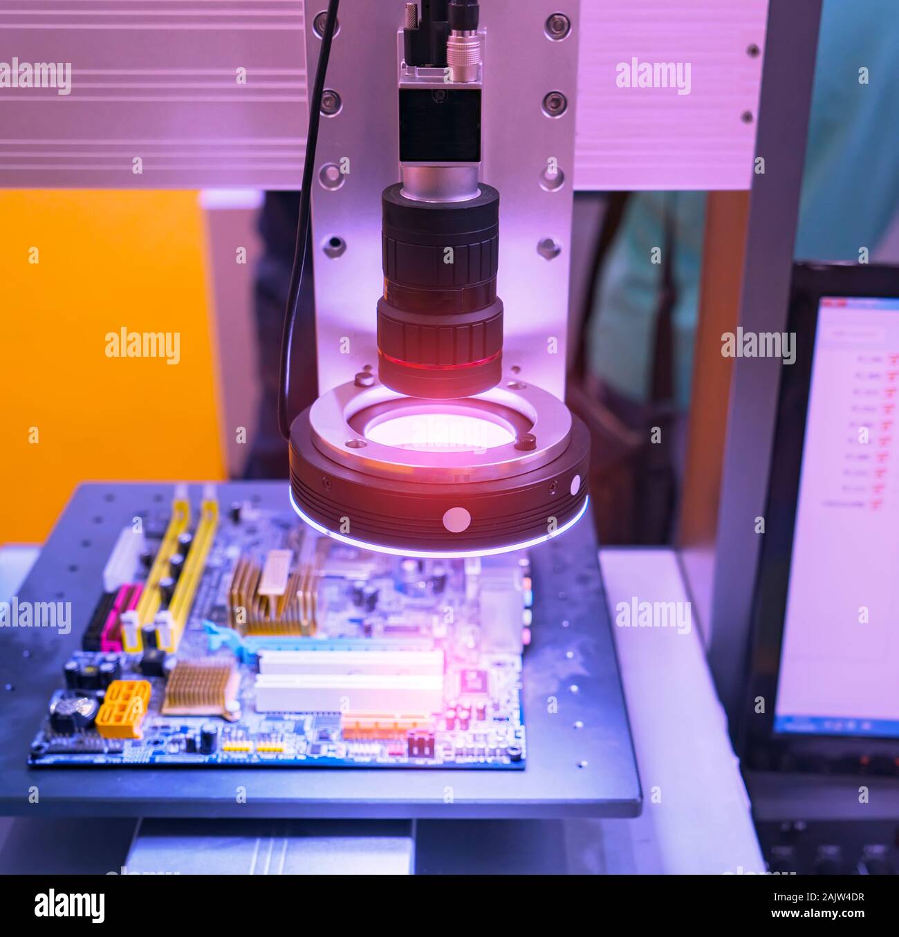 Robotic vision sensor camera system in intellegence factory Stock Photo ...