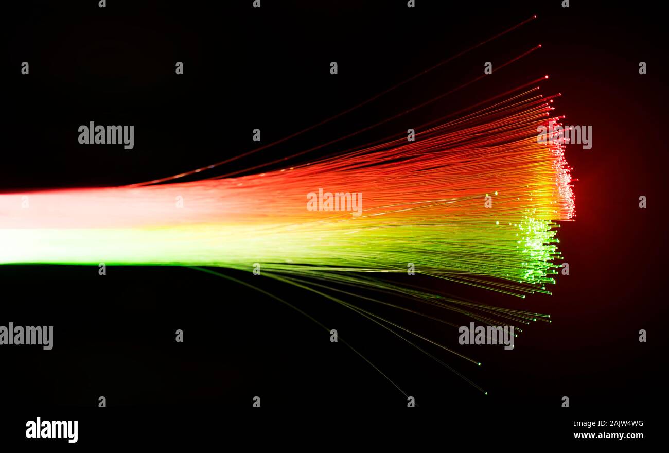 fiber optical network cable Stock Photo - Alamy