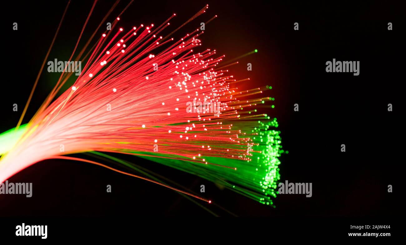 fiber optical network cable Stock Photo - Alamy