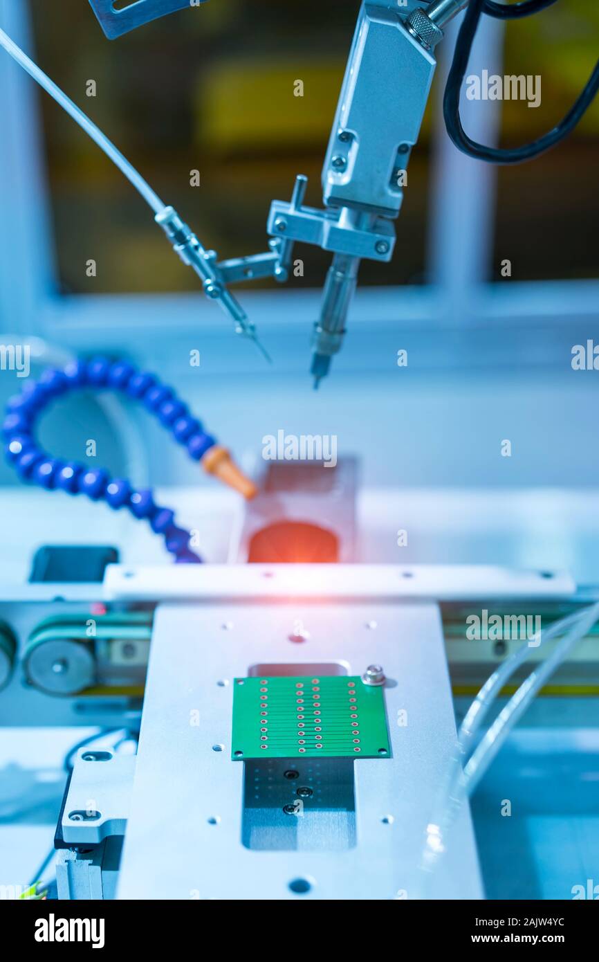 automatic soldering iron tips of robotic system for printed and ...