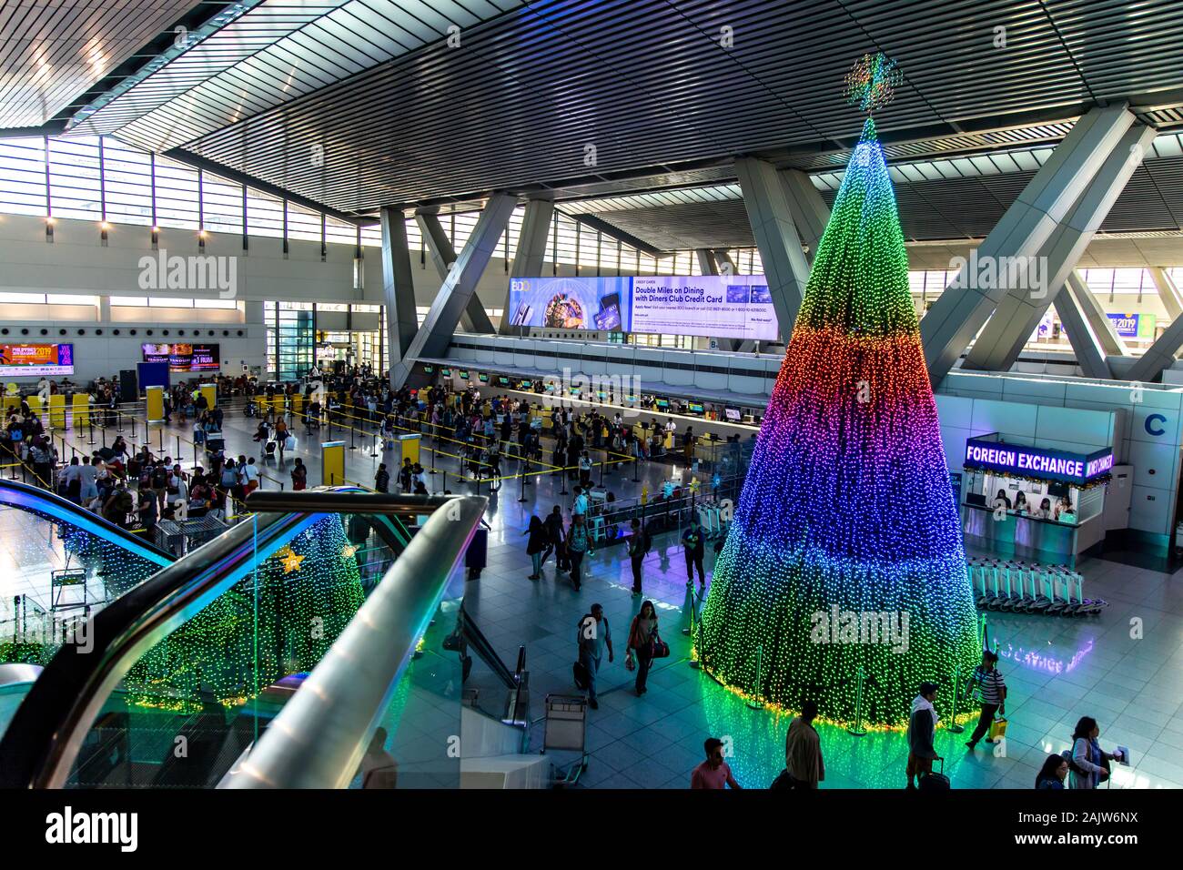 Dec 10, 2019 Manila International Airport Terminal 3 departure hall ...