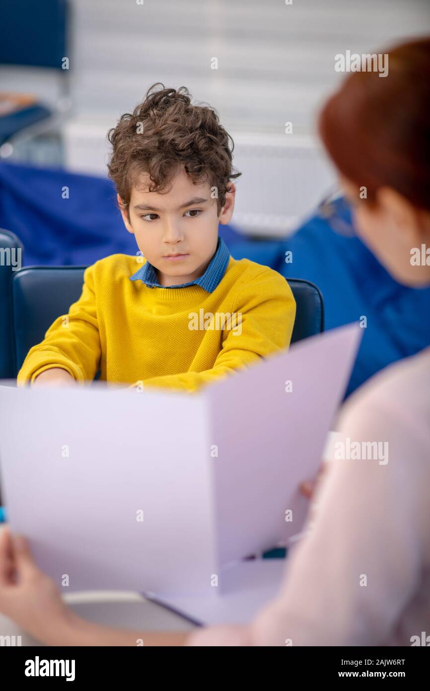 Upset kid at class hi-res stock photography and images - Alamy