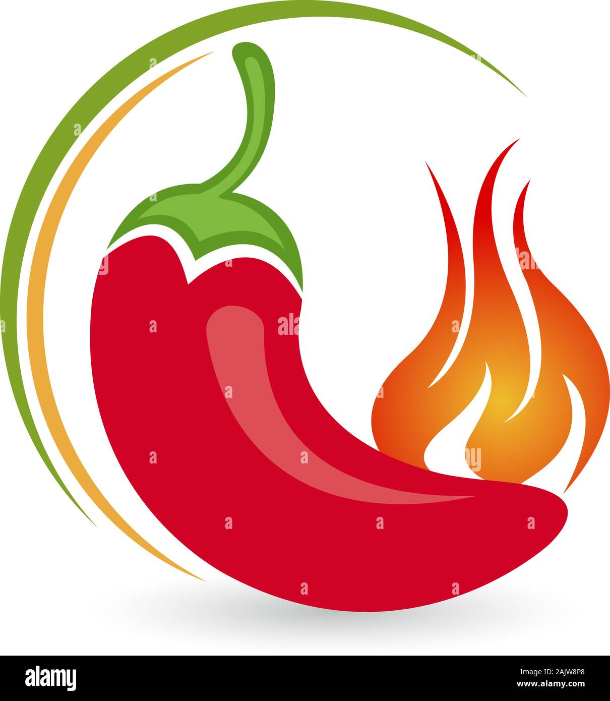 hot chilly logo Stock Photo - Alamy