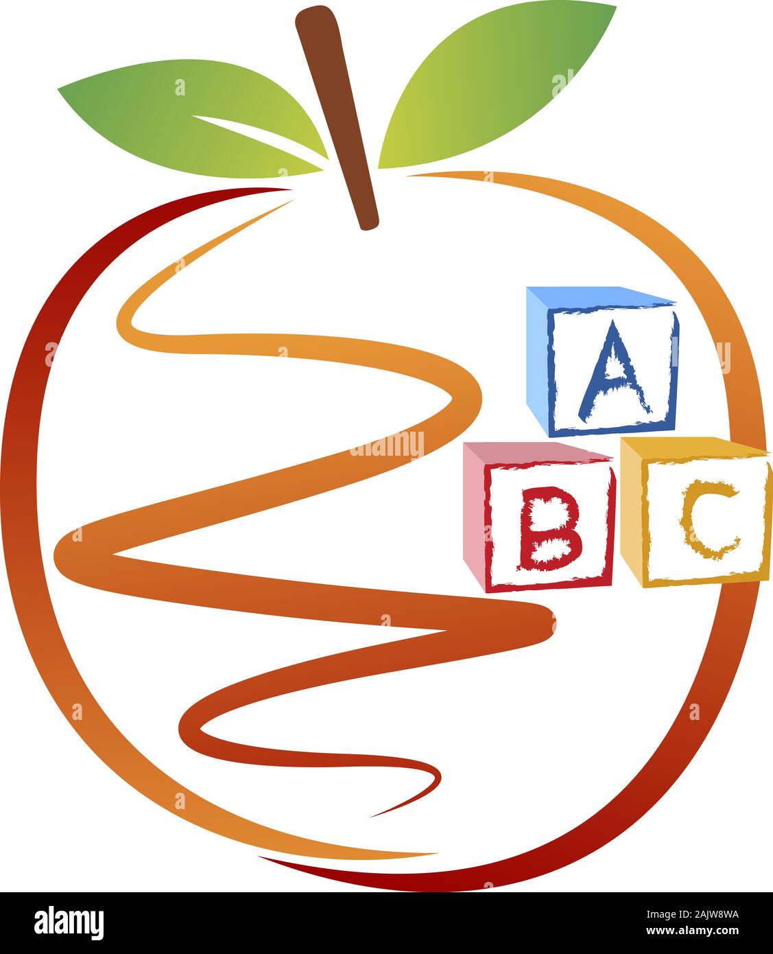 education apple logo Stock Photo - Alamy