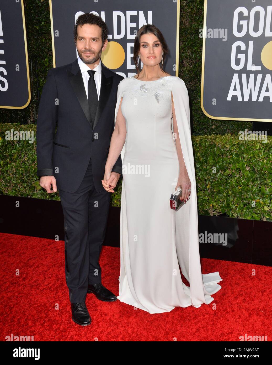 Los Angeles, California, USA. 05th Jan, 2020. Idina Menzel & Aaron Lohr ...