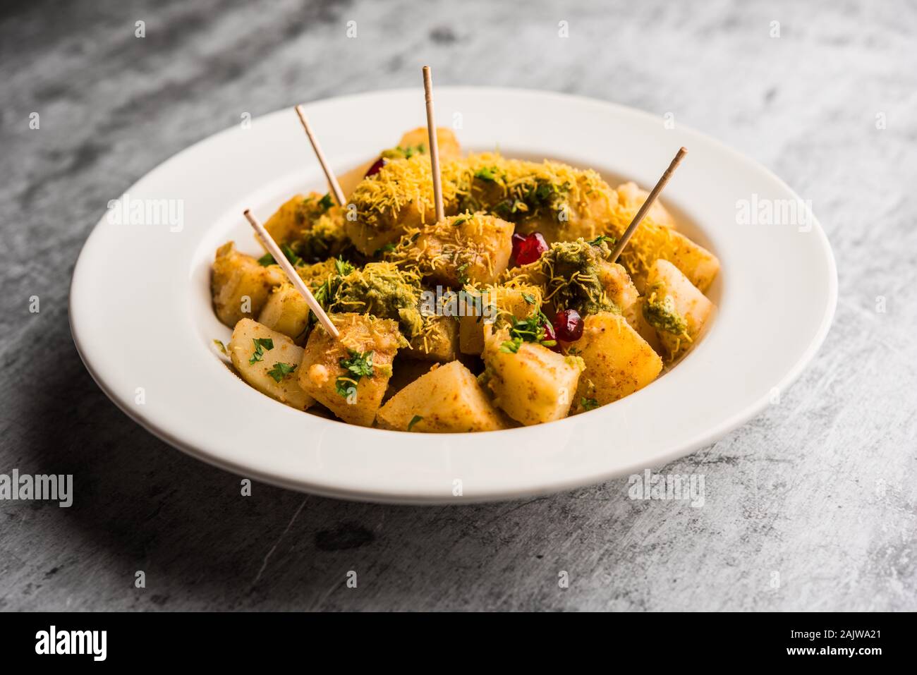 Aloo chaat or Alu chat is a popular street food originating from the ...