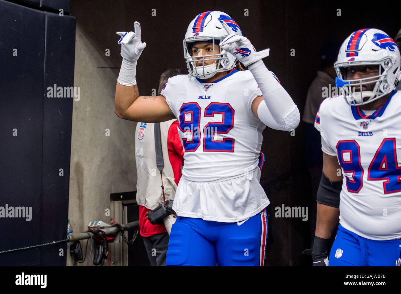 Buffalo bills defensive end darryl johnson hi-res stock photography and ...