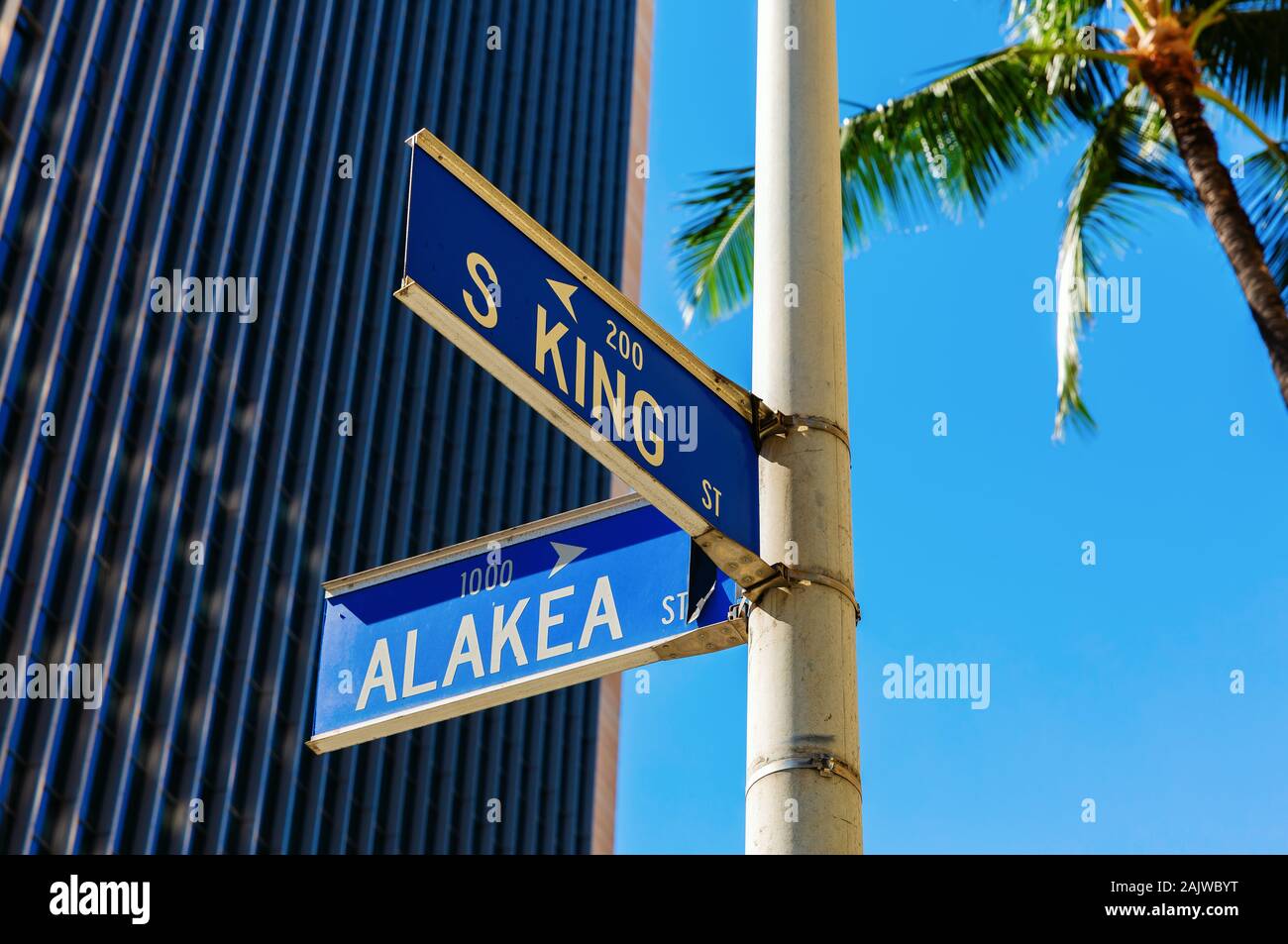 picture of a road sign in Honolulu, Oahu, Hawaii Stock Photo - Alamy