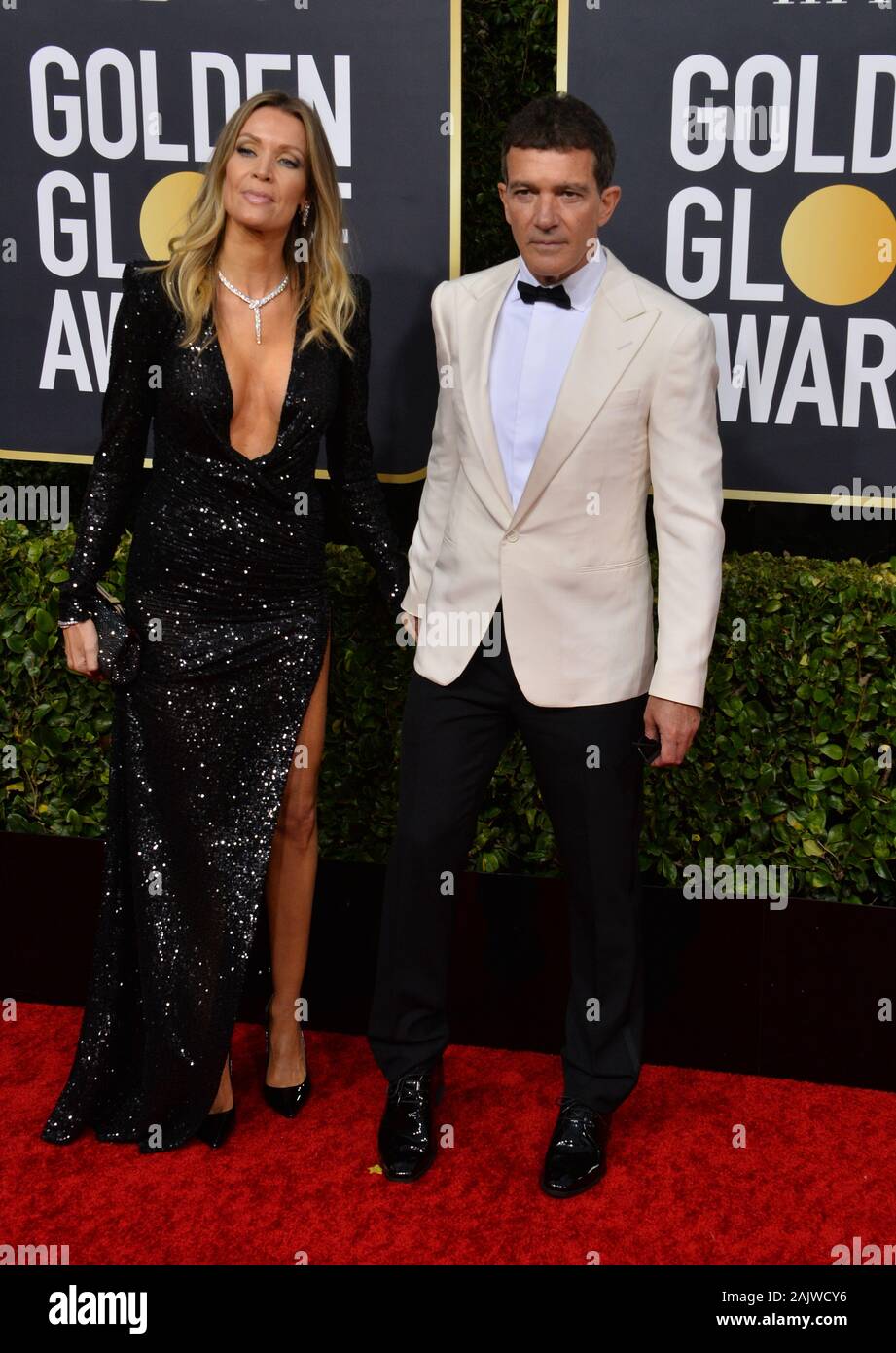 Los Angeles, California, USA. 05th Jan, 2020. Antonio Banderas & Nicole ...