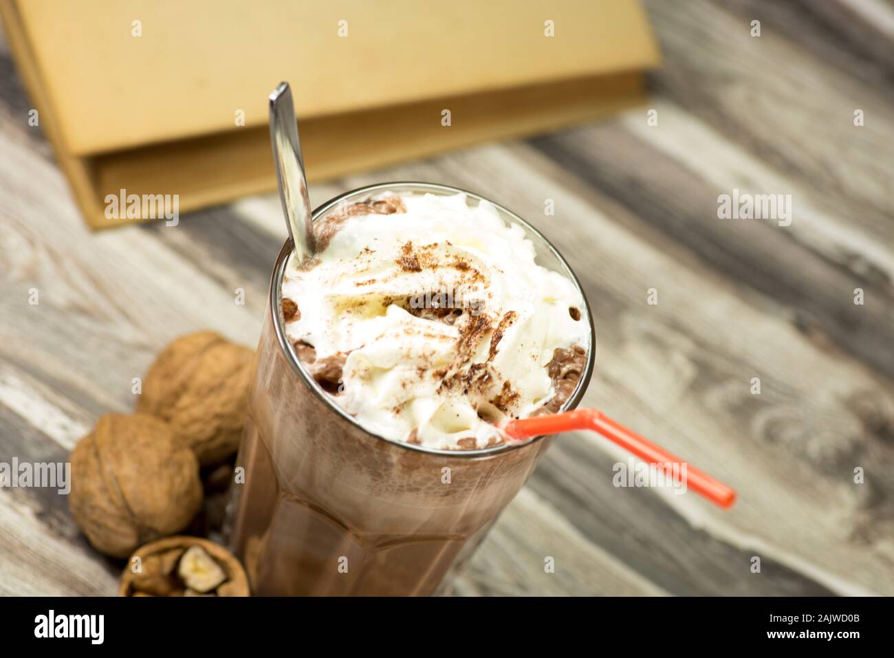 Iced coffee in a mug Stock Photo - Alamy