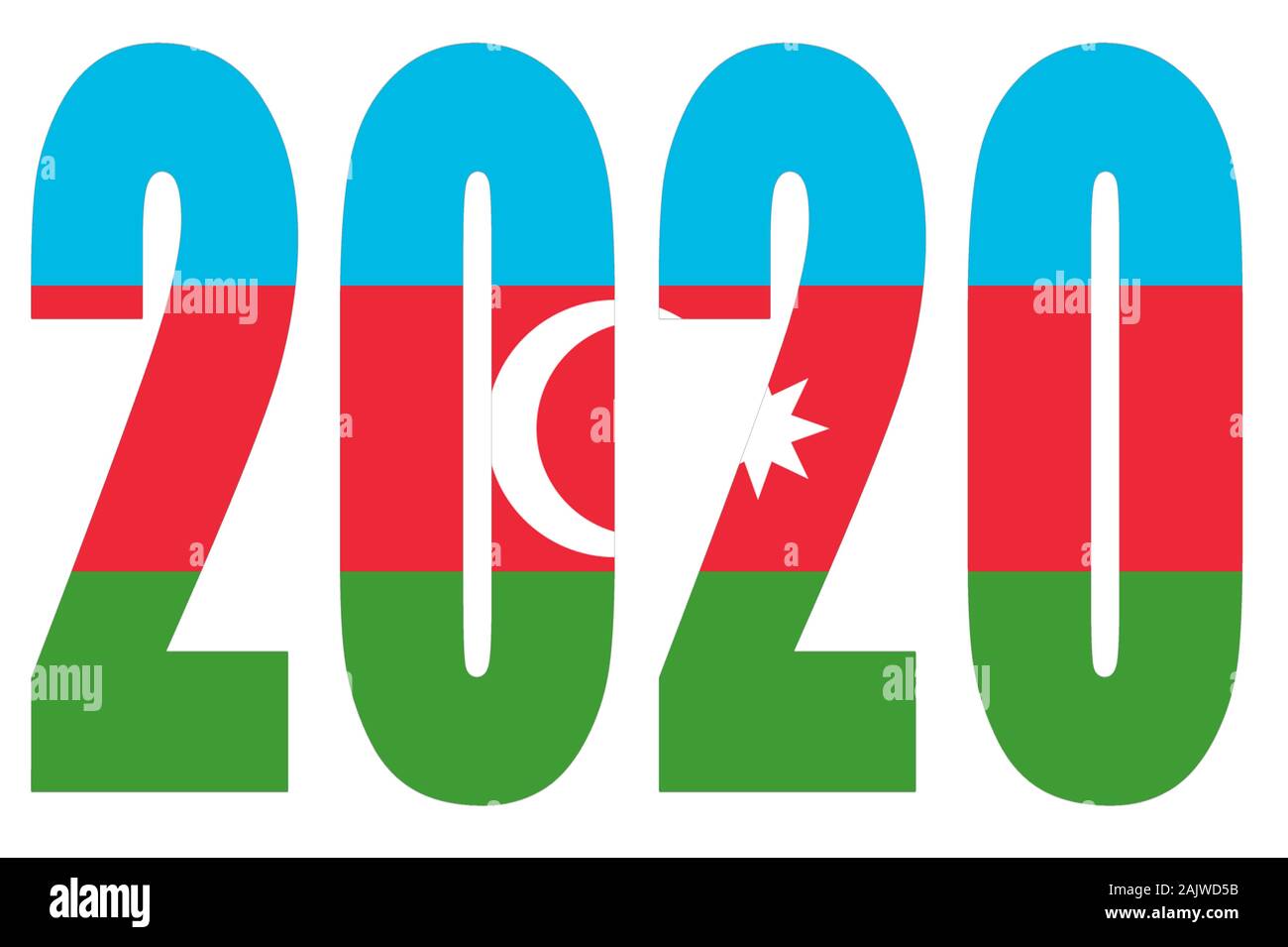 2020 Number paper art Text Design. holiday illustration Stock Photo - Alamy