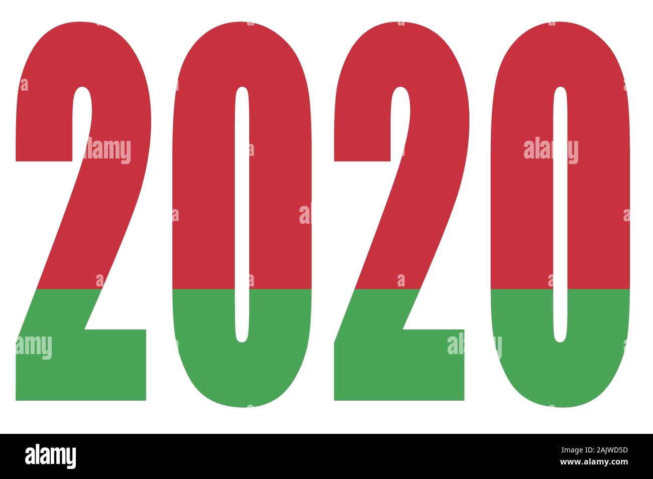 2020 Number paper art Text Design. holiday illustration Stock Photo - Alamy