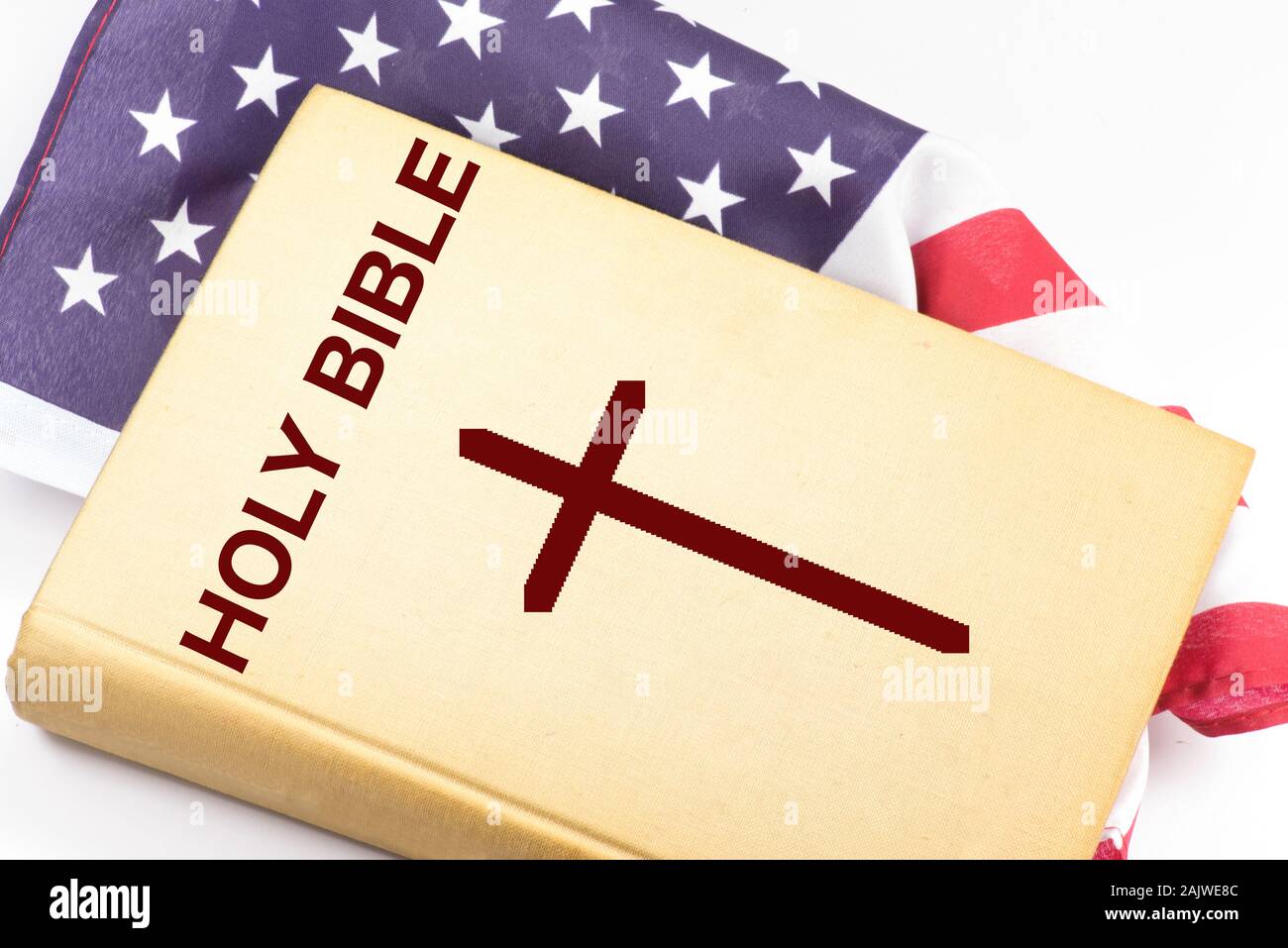 Holy bible american flag hi-res stock photography and images - Alamy