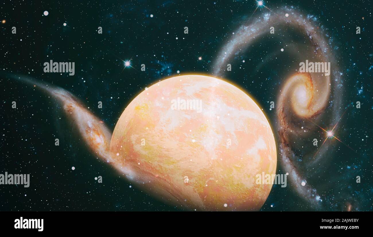 Collage on space, science and education items. High quality space ...