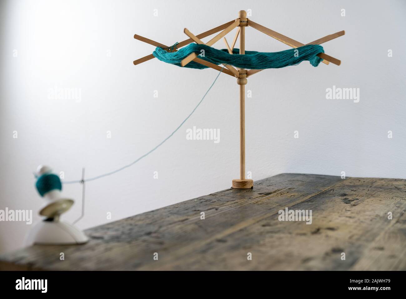 Hand operated knitting roll hi-res stock photography and images - Alamy