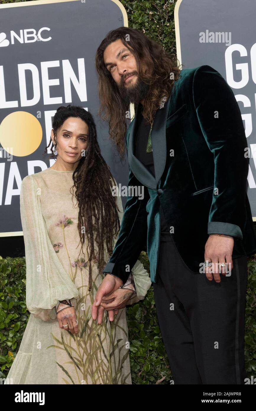 Lisa Bonet And Jason Momoa Attend The 77th Annual Golden Globe Awards Golden Globes At Hotel
