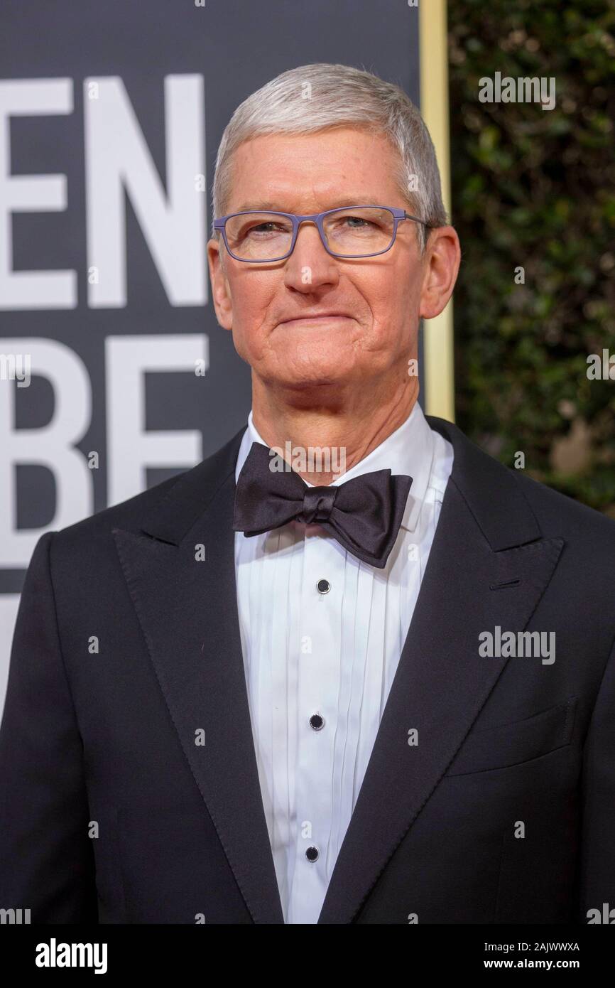 Tim Cook attends the 77th Annual Golden Globe Awards, Golden Globes, at ...