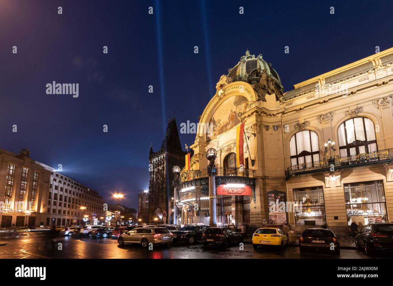 Municipal house prague hi-res stock photography and images - Alamy