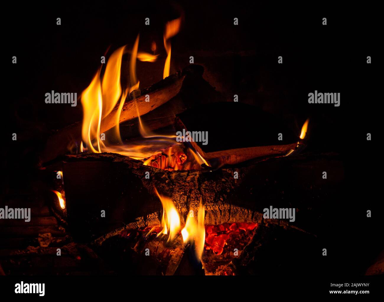 Wallpaper bright fire inside hi-res stock photography and images - Alamy