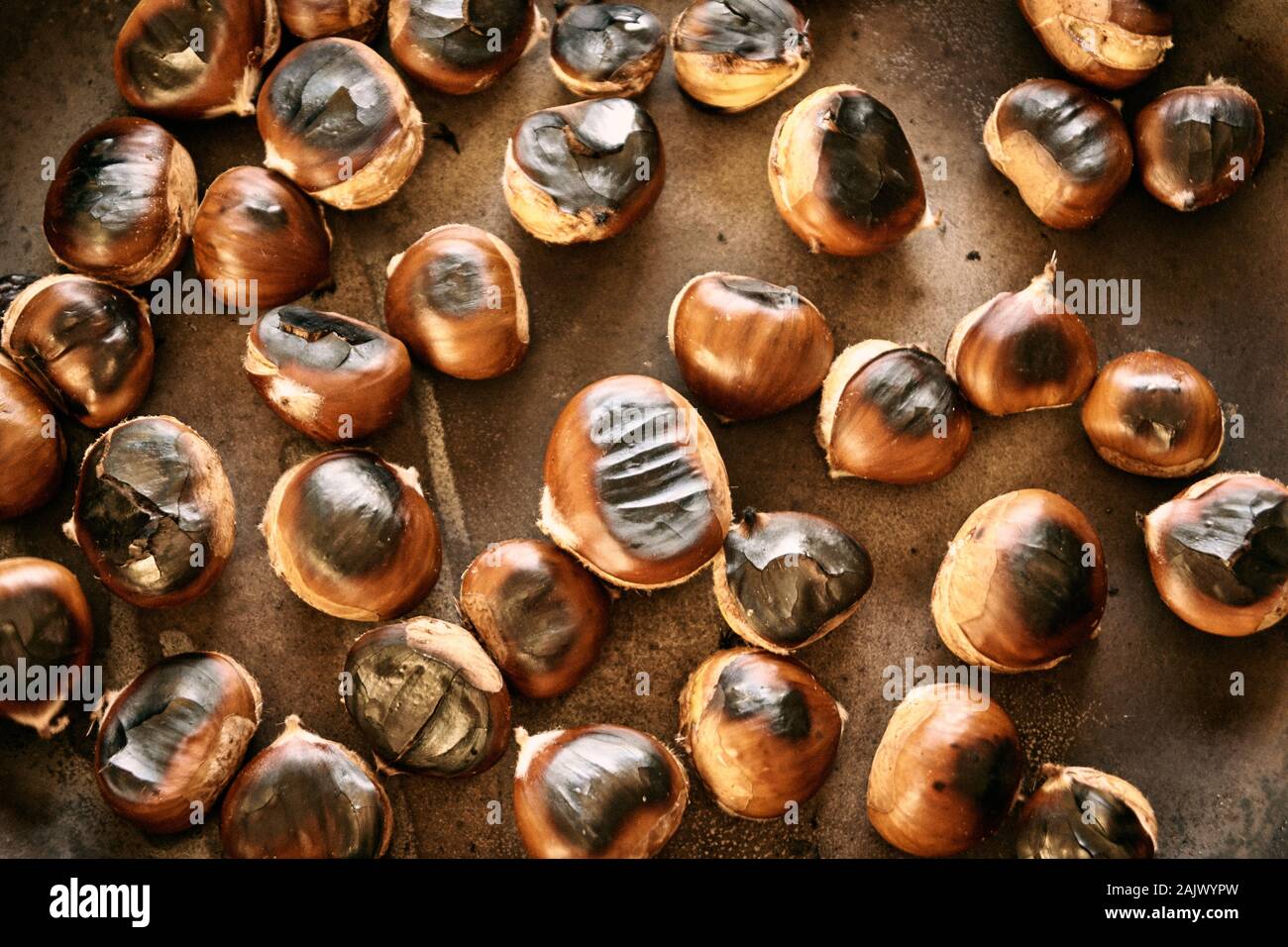 Roasted chestnuts ready to eat hi-res stock photography and images - Alamy